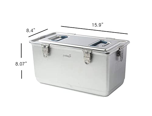 Greenkeeps All Stainless Steel Storage Airtight Food Container with Lid (13.0L (440 Oz))