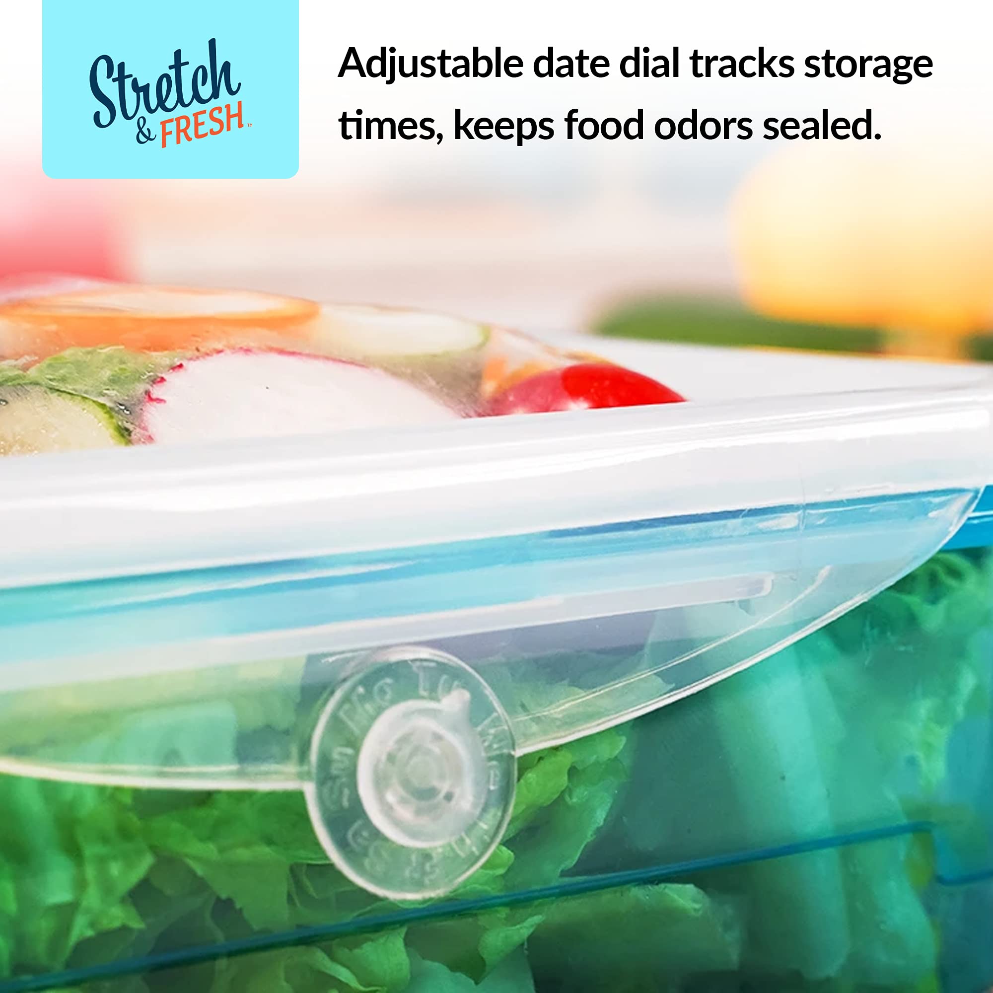 EMSON STRETCH and FRESH Silicone Food Storage Containers Airtight Lids for Solid Food and Leak-Proof for Soups and Sauces, Freezer-Safe BPA-Free Stackable Meal Prep Container As Seen On TV (24)