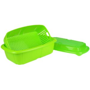 hutzler saver set fruit keeper, 2 quarts, green