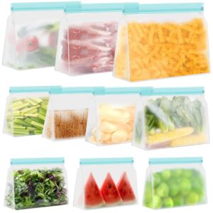 reusable storage bags stand up,reusable ziploc bags,bpa free peva reusable freezer bags 10 pack ziplock reusable silicone food bags stasher bag reusable gallon freezer bags