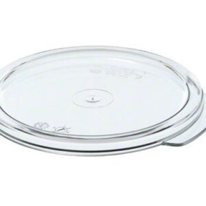 Cambro RFSCW1135 Camwear Clear Round 1 Qt Storage Container with Clear Round Lid RFSCWC1135