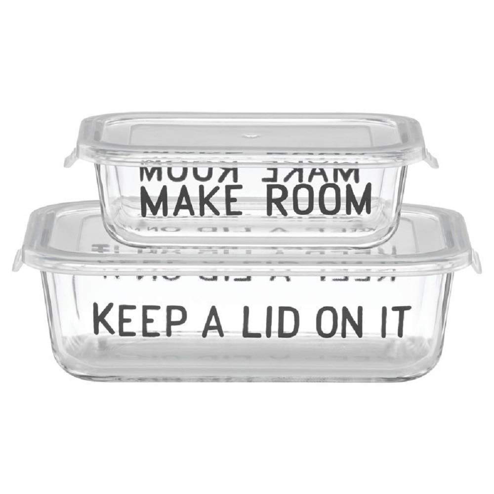 Kate Spade New York Good Taste 4Pc Rectangular Food Storage Set, 2.65 LB, Multi