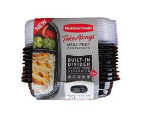 rubbermaid take alongs divided base container (black, 10)