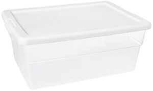 sterilite 16458006 16qt clear store box (2 pack)