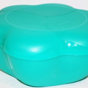 Tupperware Chip N Dip with Dip Bowls 1.5 Gallon Teal