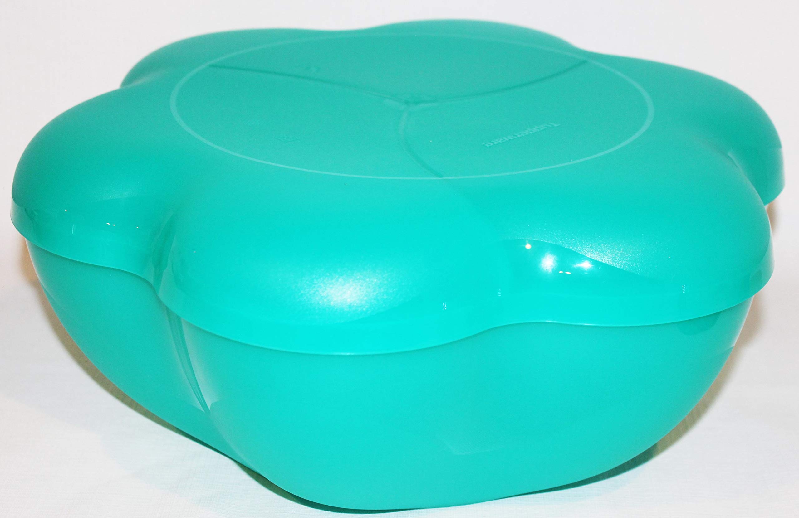 Tupperware Chip N Dip with Dip Bowls 1.5 Gallon Teal