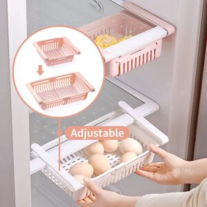 Fridge Organizer Storage Refrigerator Pull Drawer Under Shelf Fridge Organizer Box Kitchen Food Space Saver Shelf