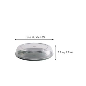 Luxshiny Terrarium Glass Containers Glass Dishes of 2 Food Cover Tent Food Protecting Tent food net dish cover Stackable Plate Cover Glass Containers Glass Dishes Plastic Containers