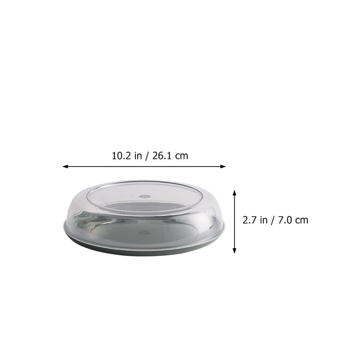 Luxshiny Terrarium Glass Containers Glass Dishes of 2 Food Cover Tent Food Protecting Tent food net dish cover Stackable Plate Cover Glass Containers Glass Dishes Plastic Containers