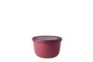 mepal rosti cirqula multi food storage and serving bowl with lid, 500ml/17oz, berry