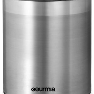 Gourmia GCH9345 Rotating Kitchen Utensil Holder – Spinning Stainless Steel Organizer to Store Cooking and Serving Tools - Dishwasher Safe, Non Slip Bottom – Use as Caddy or Pencil Cup