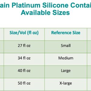 Pristain Platinum 100% Silicone Food-grade Plastic-free Collapsible Container- Microwave-safe, Dishwasher-safe, Environment-friendly (Orchid Pink)