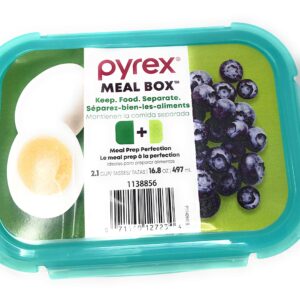 PYREX Divided Glass Storage Rectangle Small, 1 EA