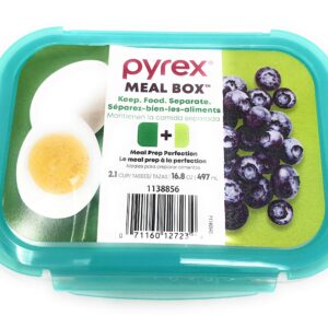 PYREX Divided Glass Storage Rectangle Small, 1 EA