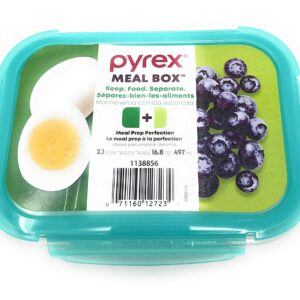 PYREX Divided Glass Storage Rectangle Small, 1 EA