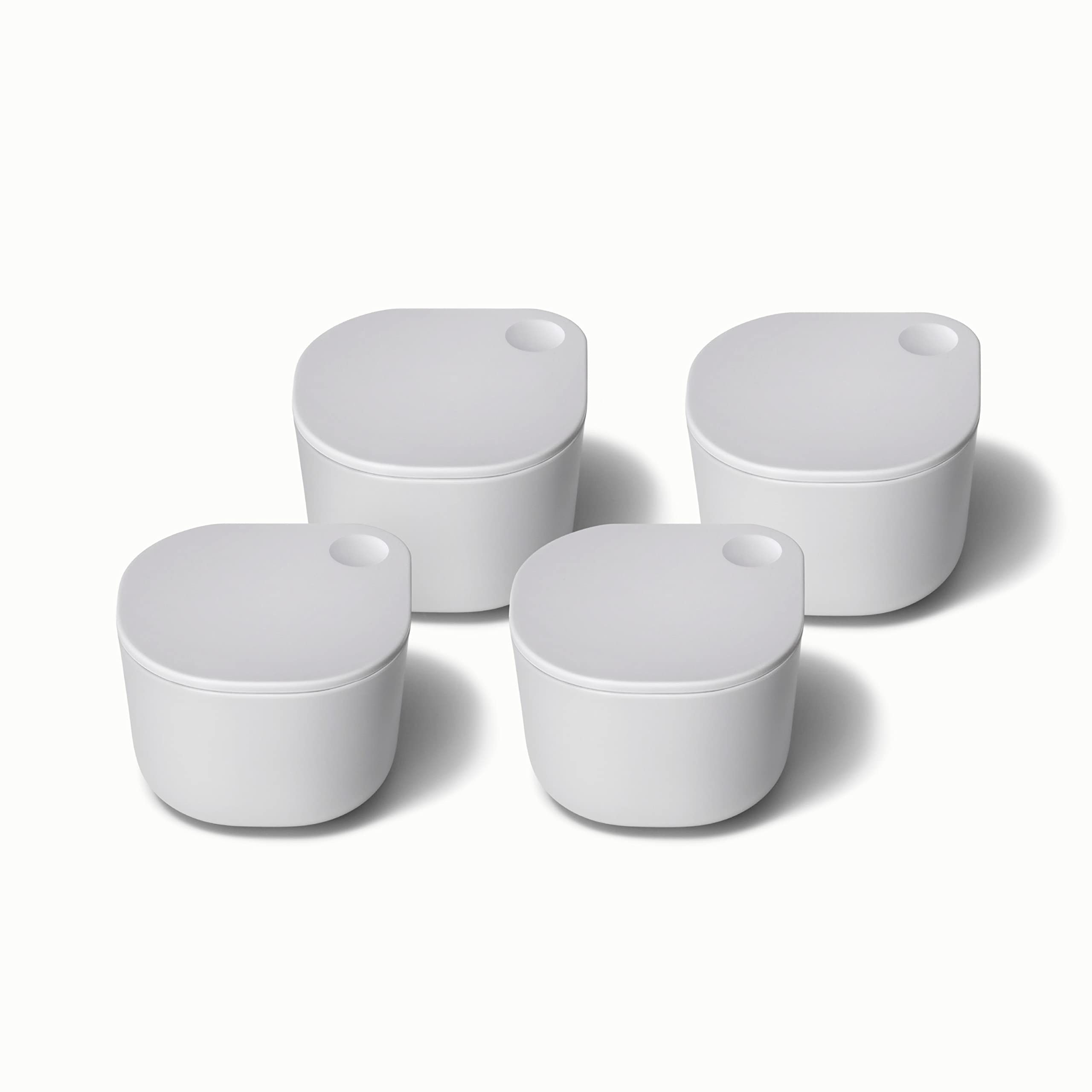 Caraway 4pc Dot Inserts - Dash Ramekins w/Lid - Easy to Store, Non Toxic - Perfect for Sauces, Garnish, & Small Snack or Sides