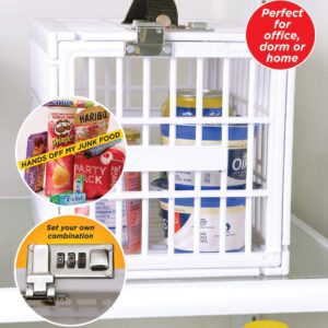 Food Snack Lock Box to Put Away Temptations - 12” x 7.5” x 7.25” Fridge Locker for Keeping Your Food, Snacks or Medicine - Small Lock Box Perfect for Home and Office Use