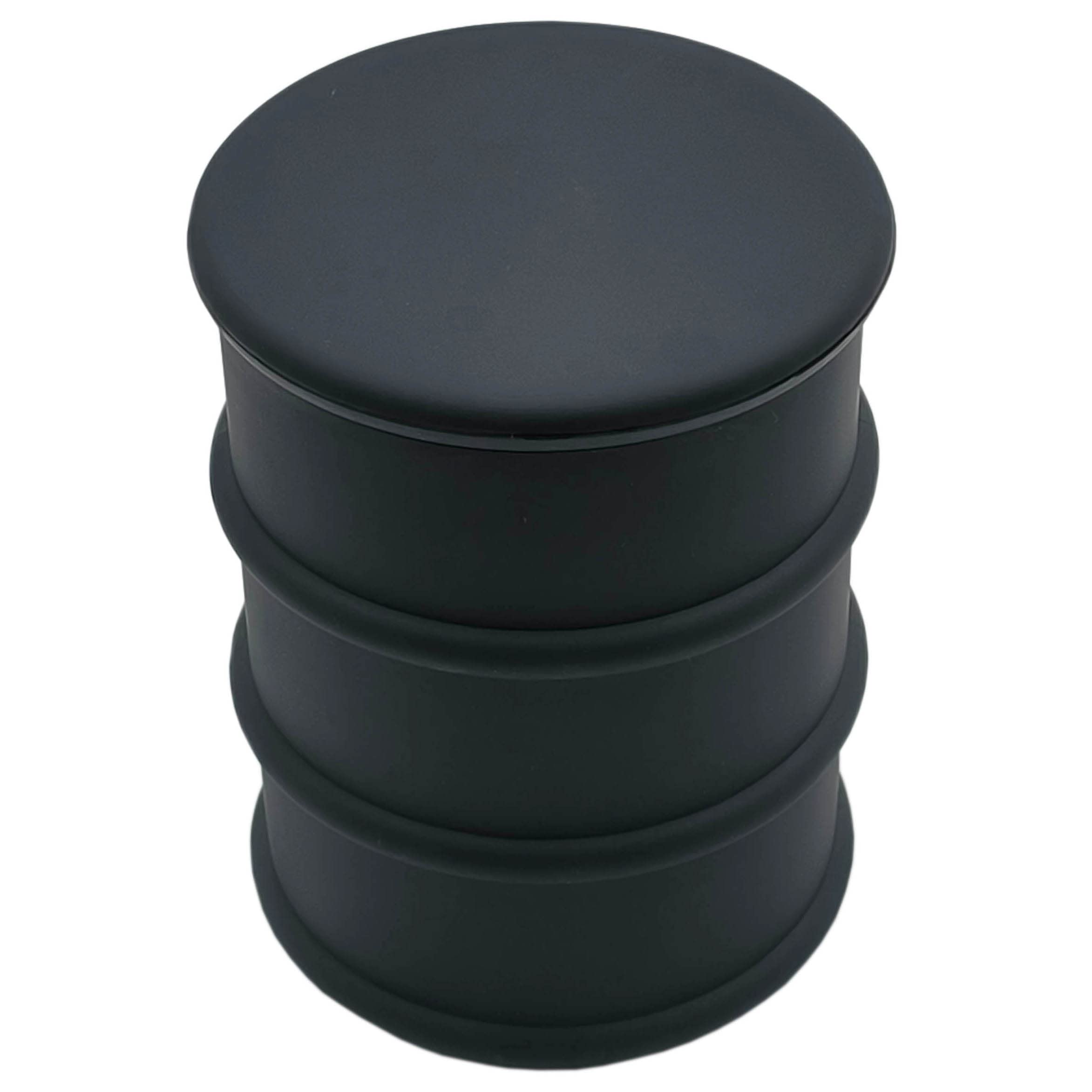 vitakiwi 1PC 500ml Large Barrel Silicone Concentrate Container Non-stick Food Storage Jar (Black)