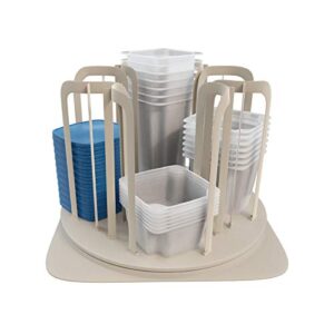 chef buddy 82-2003 swirl around food storage organizer - 49 piece