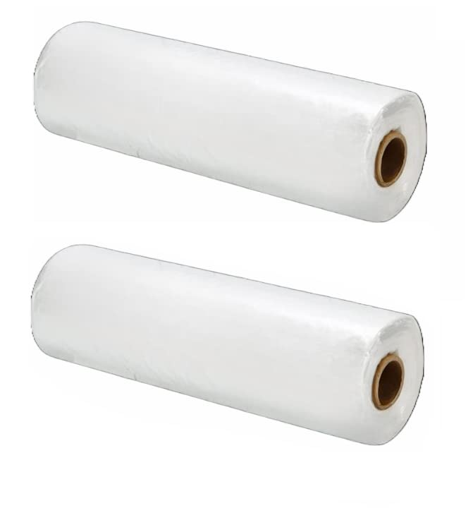 EcoQuality 10x15 Plastic Produce Bags on a Roll 500 Bags/Roll- Food Storage Roll Bags, Clear Plastic Bags for Vegetables, Food, Fruits, Bread, Pet Waste Bags, Grocery Bags, Supermarket Bags (1)