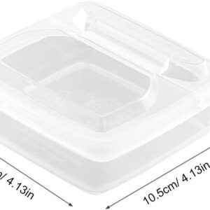 lfjfaecx Sliced Cheese Container for Fridge with Flip Lid, Food Storage Containers Bins, Fruit Storage Containers for Fridge, Cheese Slice Storage Box, with Removable Drain Tray (4pack)