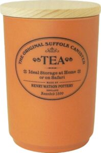 airtight tea canister, made in england, the original suffolk collection by henry watson.