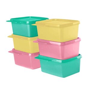 tupperware square refrigerator container keep tab 500ml 6pc