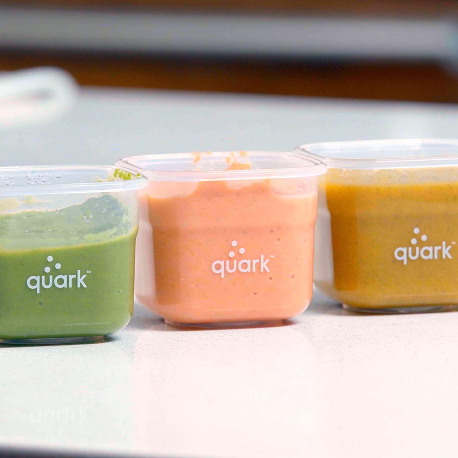 Storrii Baby Food Containers with Lids by Quark - Freezer Safe, Locking Tab Lids with Built in & Removable Ice Pack - Microwave & Top Rack Dishwasher Safe - 3 x 5oz Meal Prep Containers with Lids