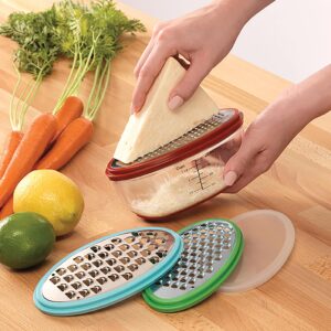 gia'sKITCHEN 21577 Grater Container, 6.77"x3.43"x3.54", Multicolor