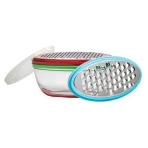 gia'sKITCHEN 21577 Grater Container, 6.77"x3.43"x3.54", Multicolor