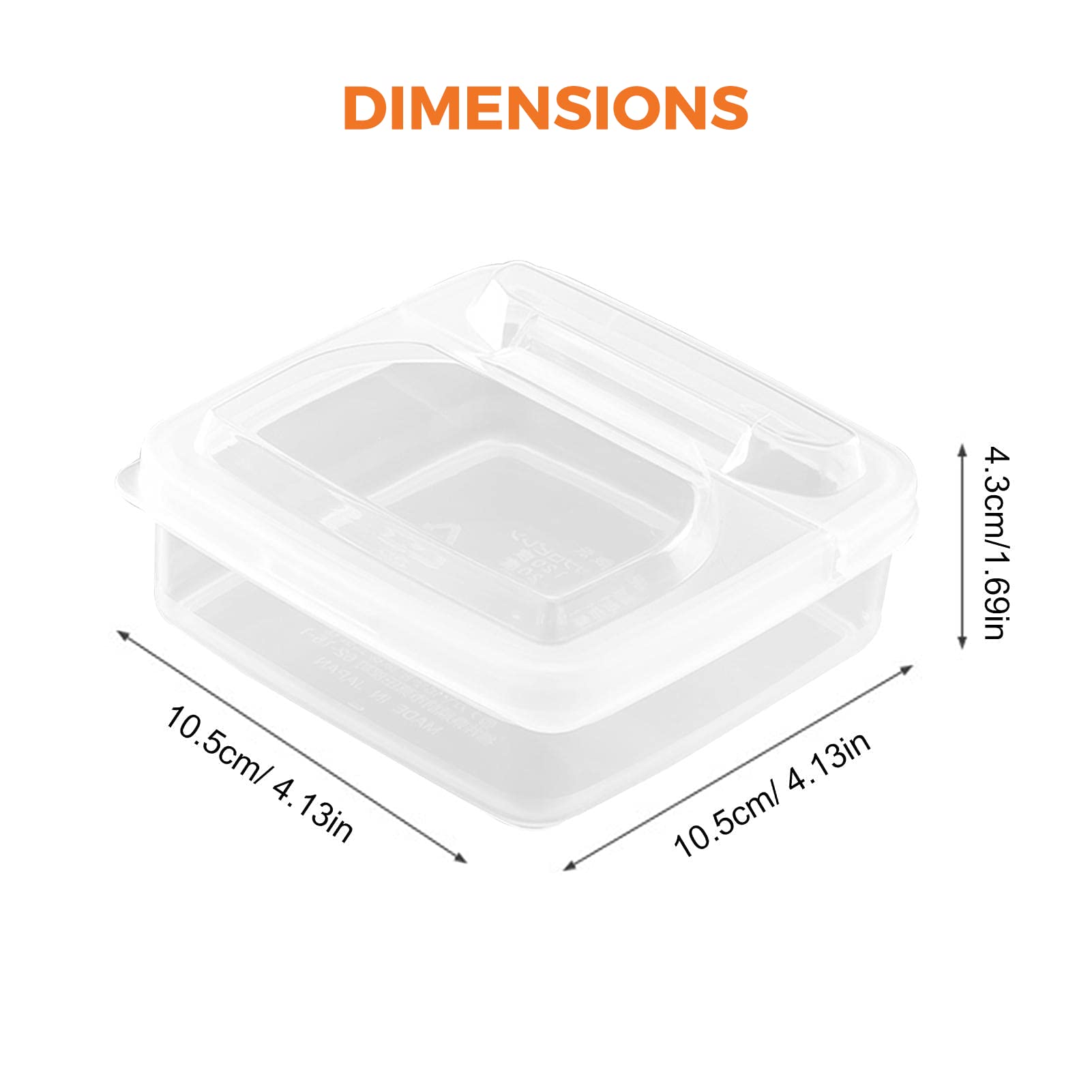 AONUOWE 2/4Pcs Sliced Cheese Holder Cheese Container for Fridge Plastic Food Storage Containers with Flip Lid for Refrigerators (2)