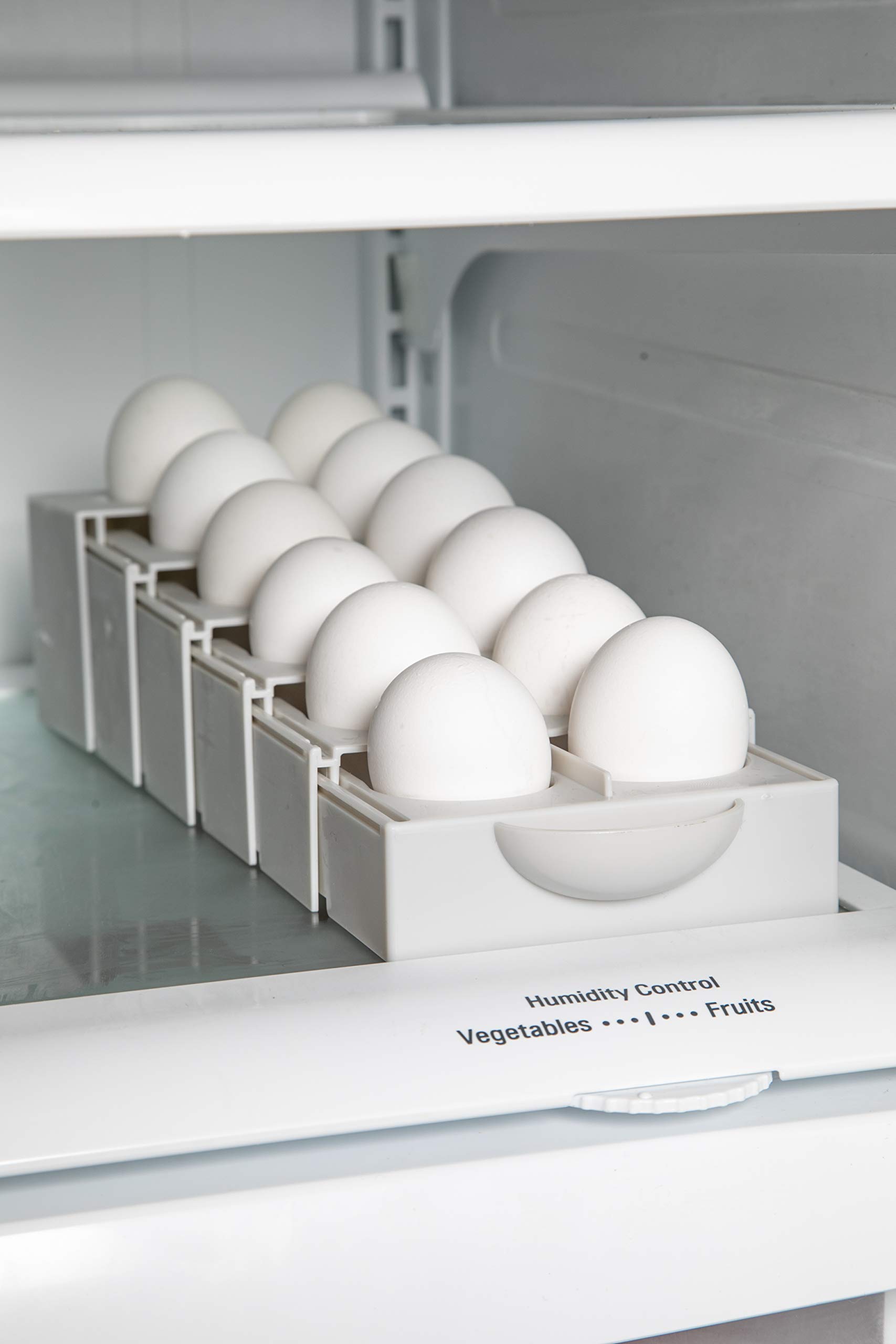 Think Up Designs Eggstra Space Collapsible Egg Storage Tray- Save Space in Your Fridge