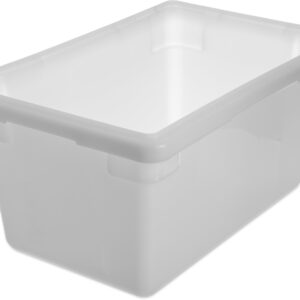 Carlisle FoodService Products Storplus Food Storage Container with Stackable Design for Catering, Buffets, Restaurants, Polyethylene (Pe), 5 Gallon, White