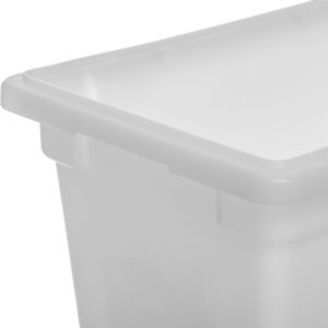 Carlisle FoodService Products Storplus Food Storage Container with Stackable Design for Catering, Buffets, Restaurants, Polyethylene (Pe), 5 Gallon, White