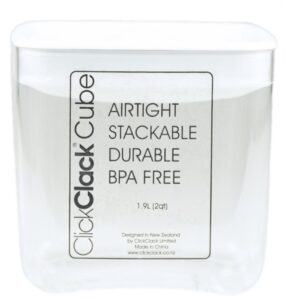 clickclack cube storage container, 2-quart