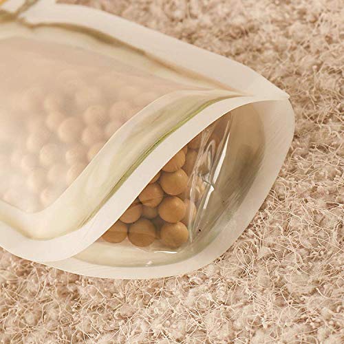 Mason Jar Bottles Bags, Reusable Food Saver Storage Bags Snacks Zipper Sealed Bags Fresh Bags (10PCS)