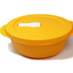 Tupperware CrystalWave Microwave 600 ml Orange Micro Wave Pop Plus Fix