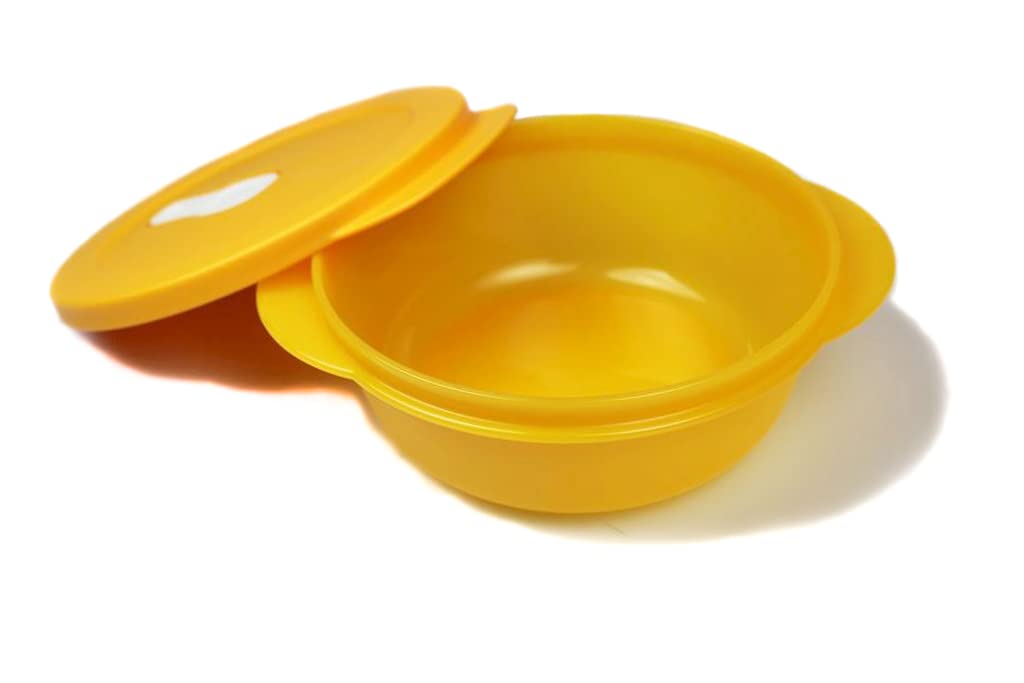 Tupperware CrystalWave Microwave 600 ml Orange Micro Wave Pop Plus Fix