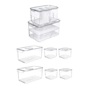 sanno vegetable fruit containers fridge food storage produce saver container produce saver containers for refrigerator, containers produce saver