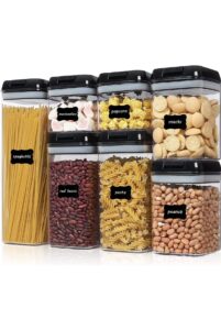 airtight container sets for food storage 7 piece set