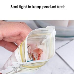 Reusable Mylar Storage Bags, 32 Ziplock Sealing Food Preserve Mason Jar Bags, Easy to fill and seal, Moisture proof, Transparent matte, Smooth edges, Sizes Large, Medium, Small