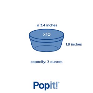 3 Ounce Airtight Baby Food Storage Containers, 10 Pack, by Popit!