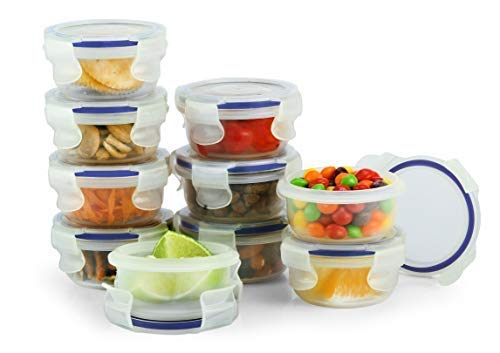 3 Ounce Airtight Baby Food Storage Containers, 10 Pack, by Popit!