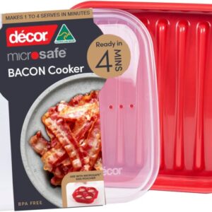 Decor Microsafe Bacon Cooker One Size Red