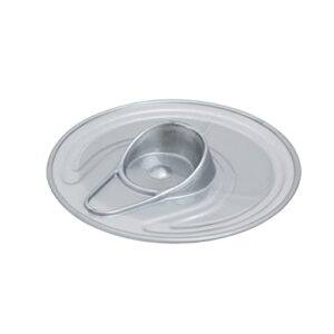 Restaurantware 4 oz Round Silver Plastic Tin Can - with Lid - 2 1/2" x 2 1/2" x 2 3/4" - 20 count box