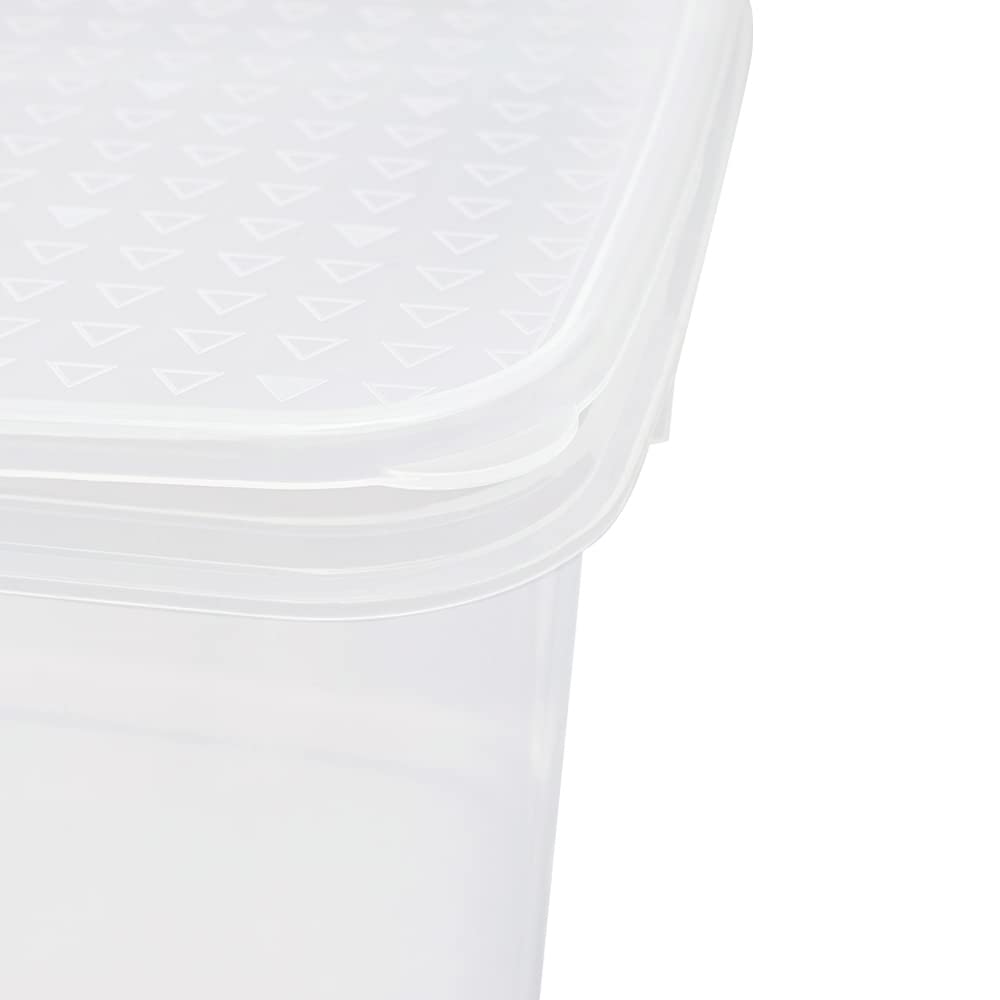 Cetomo 5L*4 Food Storage Containers,Microwave, Freezer and Dishwasher Safe, Lunch Boxes,Refrigerator Organizer Bins with Lid