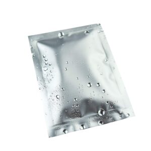 100PCS Matte Silver Metallic Foil Open Top Mylar Bags 8x12cm (3.1x4.7")