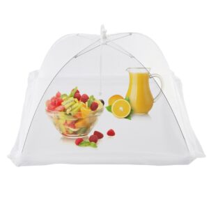 8 Packs Large Pop-Up Mesh Screen Food Cover Tents - Keep Out Flies, Bugs, Mosquitos - Reusable