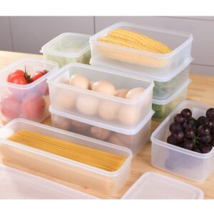 WonLiq Food Storage Containers with Airtight Lids, Stackable Kitchen Organizer Bin, BPA Free, Produce Saver Storage Container for Refrigerator (42, Rectangle, 1, 8872)