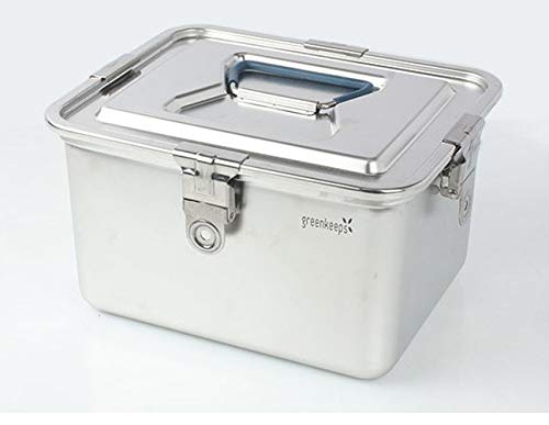 Greenkeeps All Stainless Steel Storage Airtight Food Container with Lid (5.0L (169 Oz))